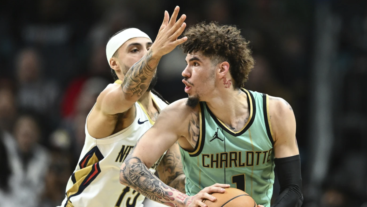 LaMelo Ball scores 25 points to help the Hornets beat the Pelicans, 123-92