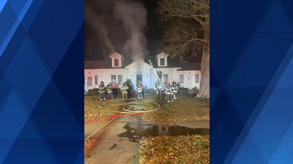 North Carolina firefighter rescued during house fire in Graham