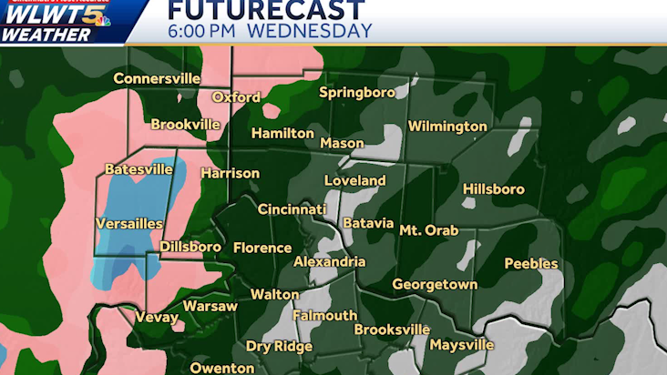Hour by Hour: Rain switches to snow Wednesday into Thursday