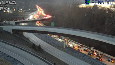 Traffic backed up for miles following Route 22/322 crash in Dauphin ...