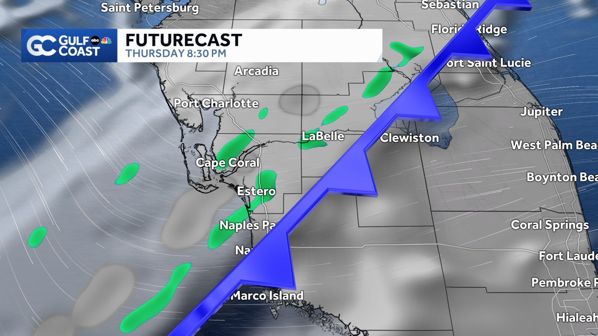 Cold front arrives on the first day of spring in Southwest Florida