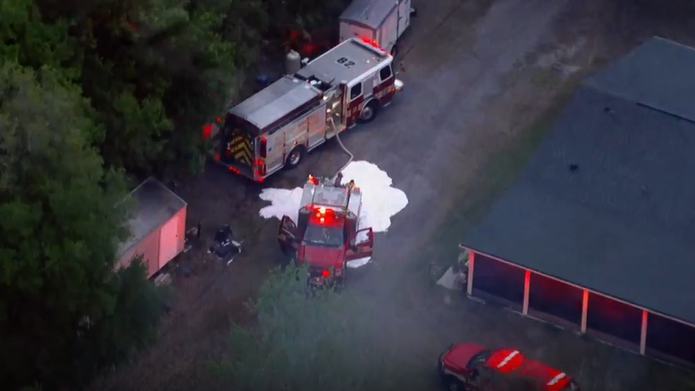 Firefighters contain brush fire in Orange County