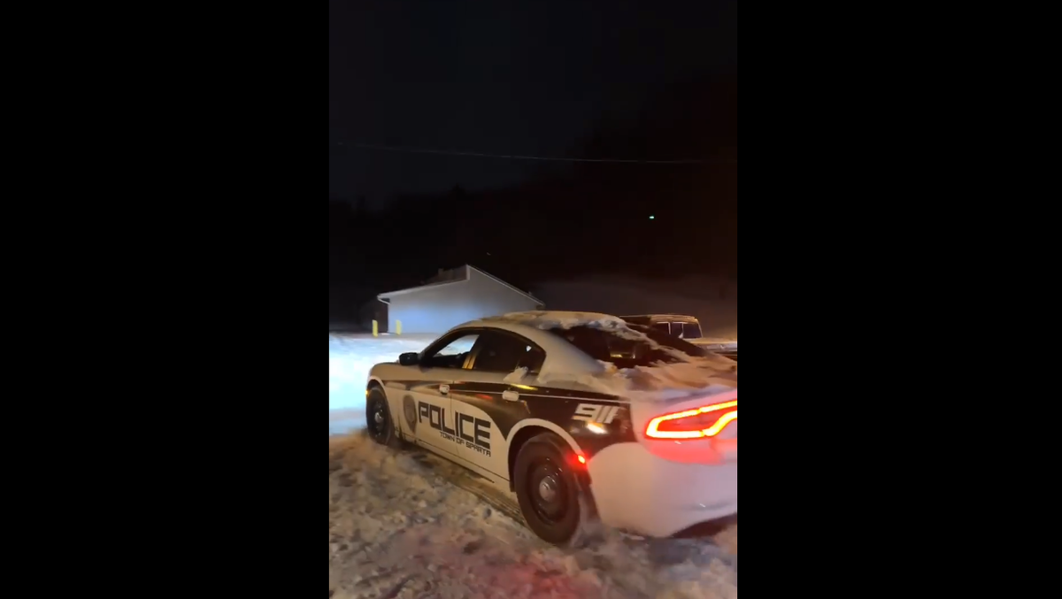 Sparta police officer drag racing video social media incident