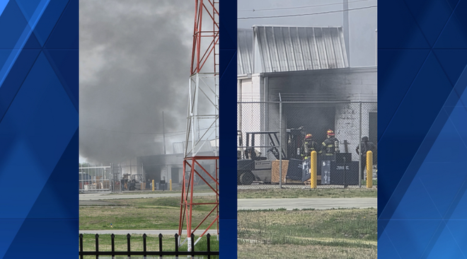 Fire at Burlington Alamance Regional Airport