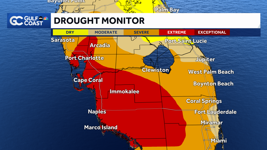 'Extreme' drought shrinks slightly in latest Drought Monitor