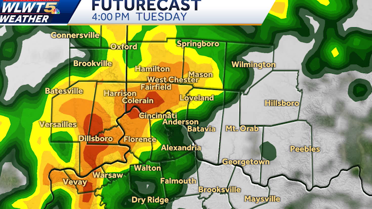 Hour by Hour: When rain, storms roll through Cincinnati Tuesday