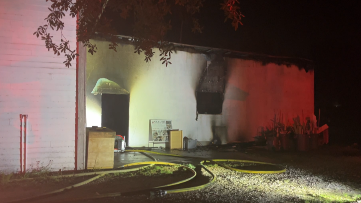 Crews battle structure fire along S Mallard Lane in Lee County