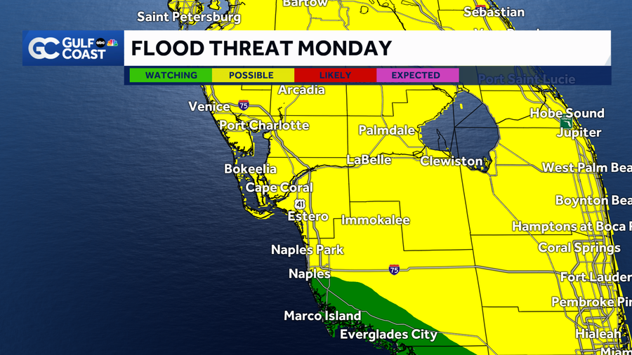 Gulf Coast Weather Impact Day: Monday brings widespread rain to the area