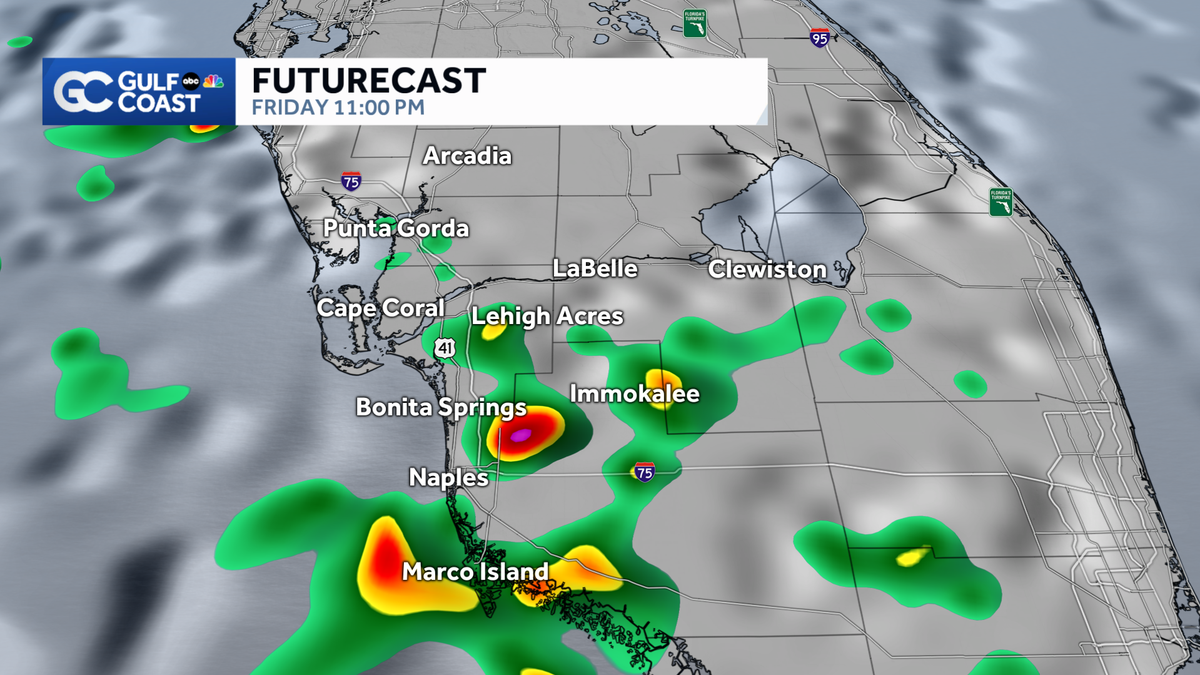 Hit-or-miss rain Friday with another humid afternoon