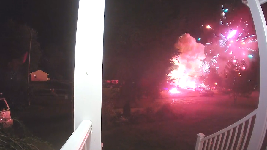 Video shows explosion, fire that destroyed Mass. home
