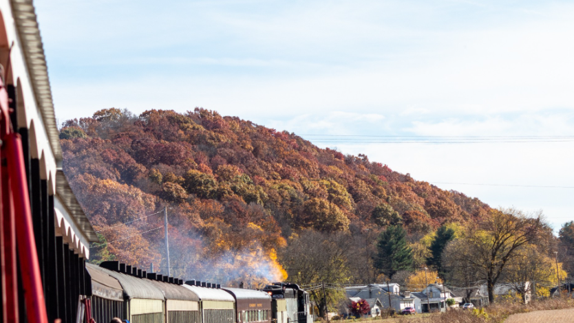 See incredible fall foliage on Ohio's Hocking Valley Scenic Railway