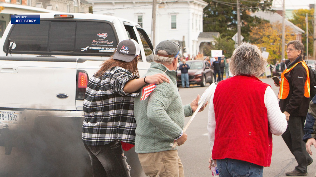Man faces 16 charges after incident at No Kings protest in Potsdam