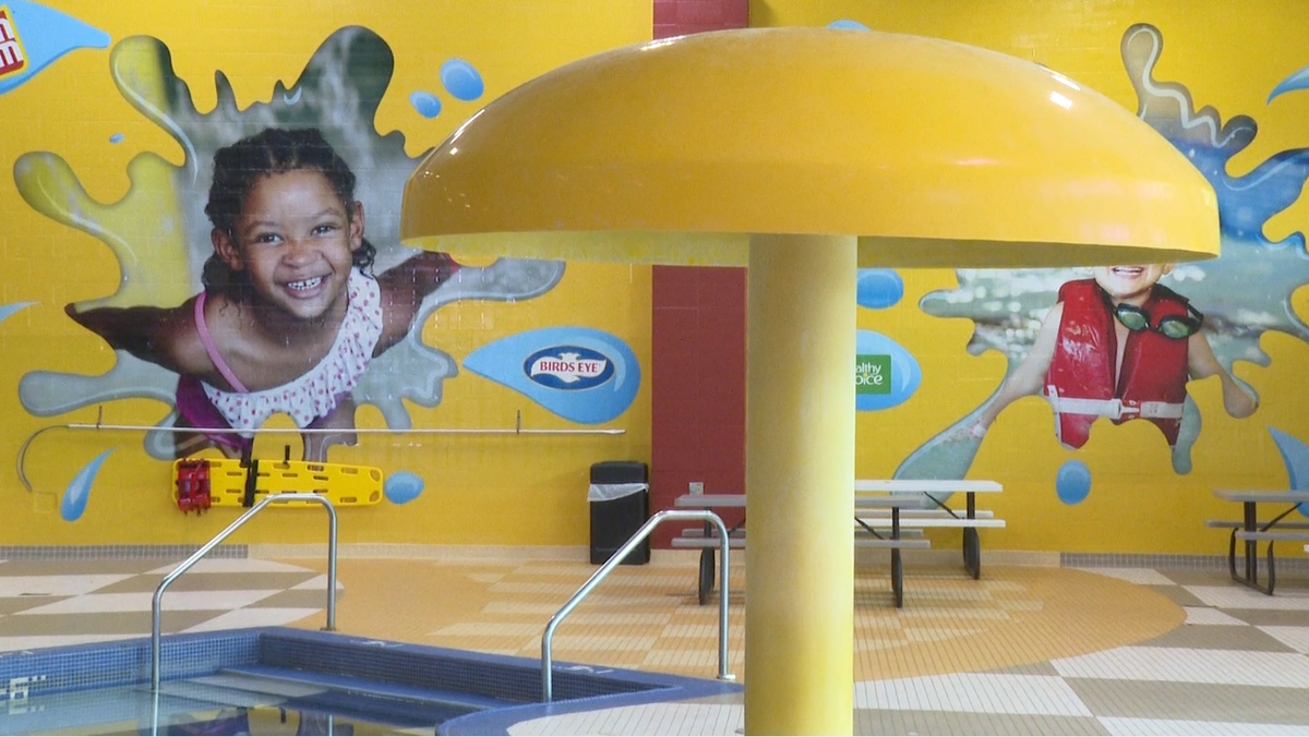 Free swimming at the Jones Center in Springdale