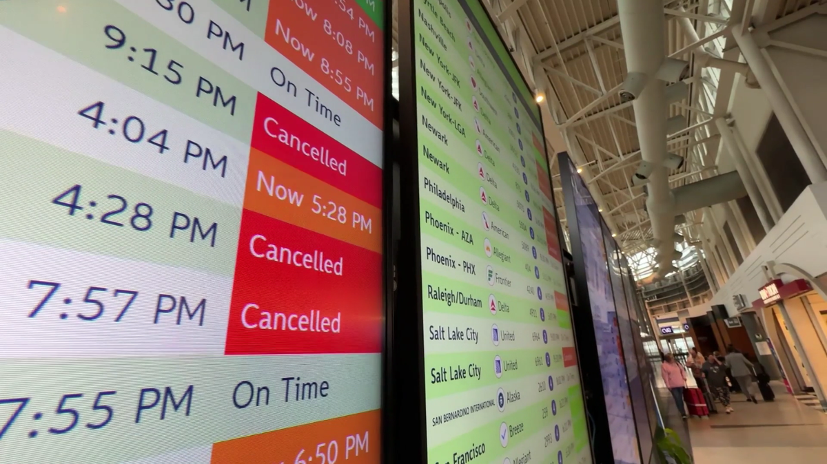 CVG sees flight cancelations and delays amid FAA scale back
