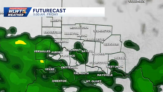 HOUR BY HOUR: When rain moves through Cincinnati Friday