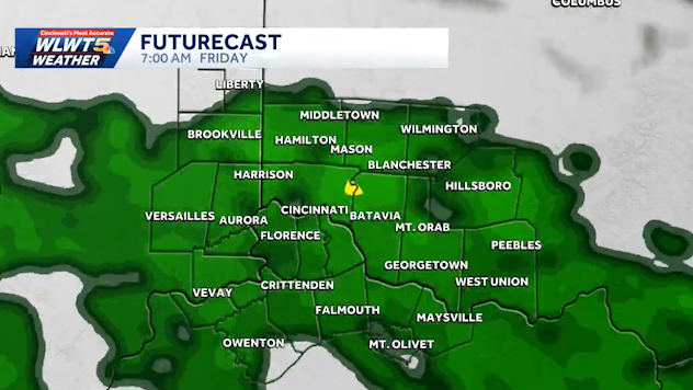 HOUR BY HOUR: When rain moves through Cincinnati Friday
