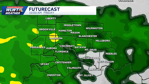 HOUR BY HOUR: When rain moves through Cincinnati Friday