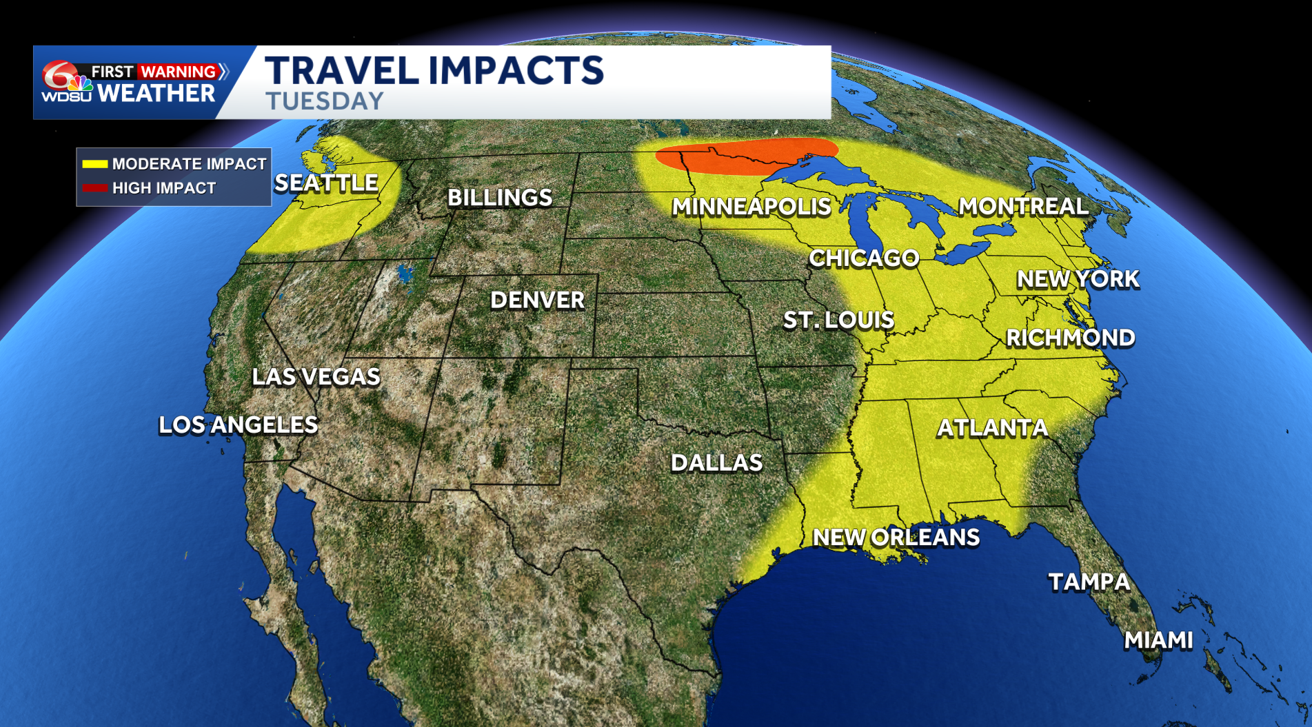 Traveling for Thanksgiving? Here's the Turkey Day travel forecast - WDSU
