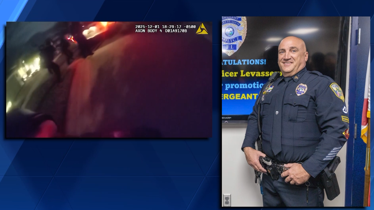 BODYCAM: Port St. Lucie police sergeant shot when disturbance call ...