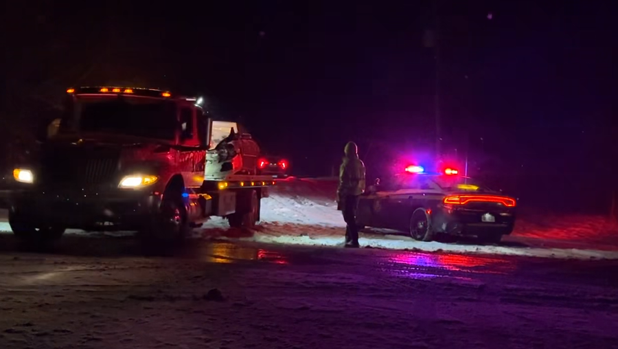 Three people taken to hospital after crash in Ellenburg