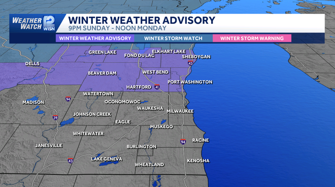 Weekend SE Wisconsin weather: Rain turns to snow Sunday night