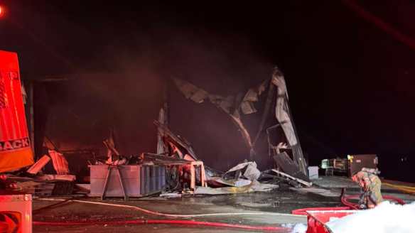 Large building fire on Higgins Road, Glade Creek firefighters say