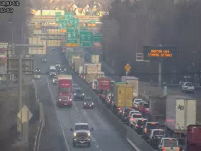 Traffic backed up on major Pa. routes in several counties due to Route ...