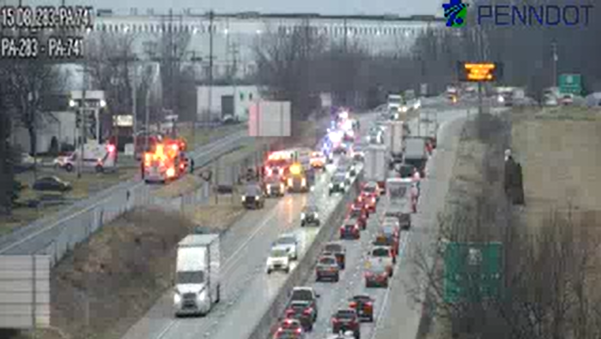 Vehicle overturns on Route 283, causes major delays in Lancaster County ...