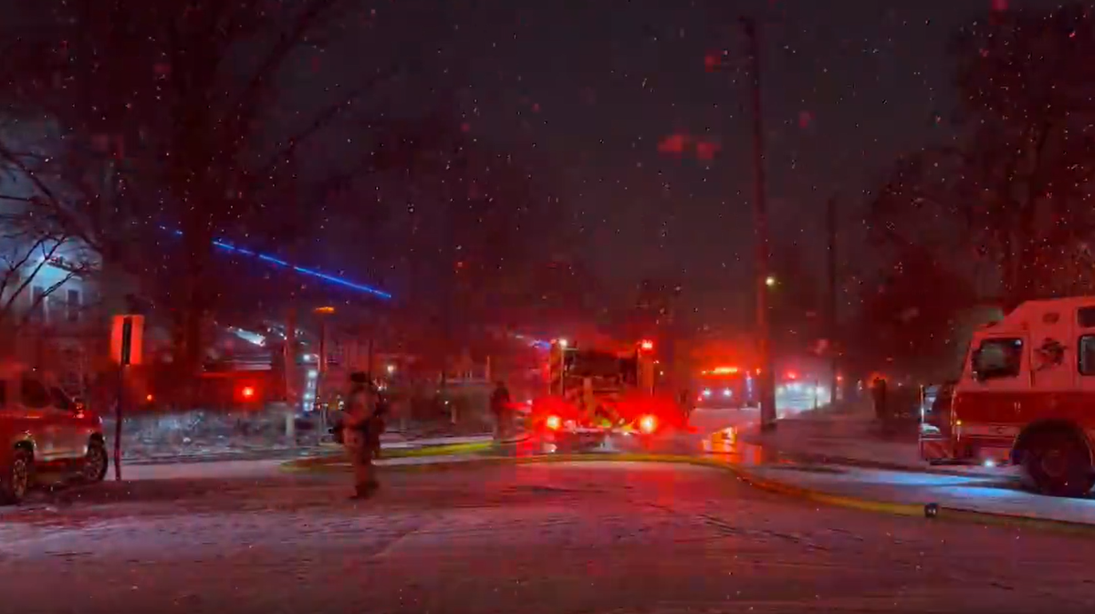 Fire: 1 injured, 1 displaced after massive overnight house fire