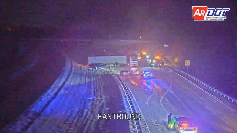 Crashes on I-40 diverting traffic in the River Valley