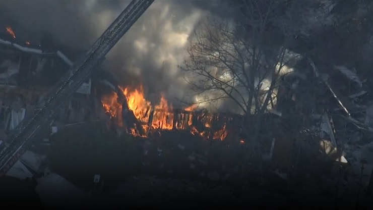 All accounted for, 3 firefighters injured after explosion sparks fire ...
