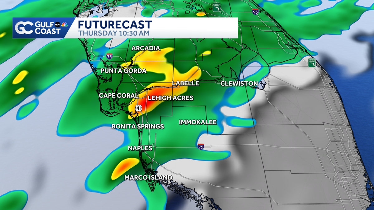 Impact Day: Rain, wind, cold front set to hit Gulf Coast Thursday