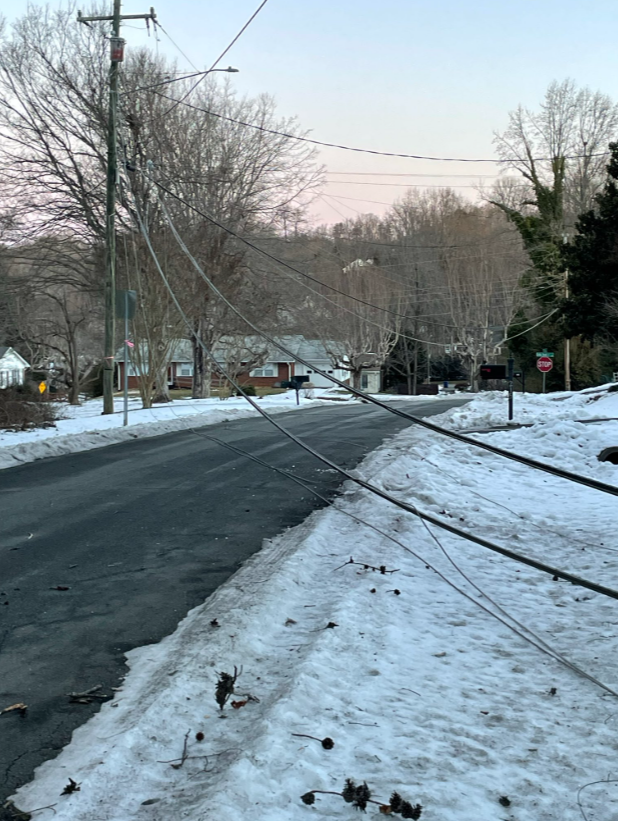Downed power lines cause road closures across the Piedmont Triad
