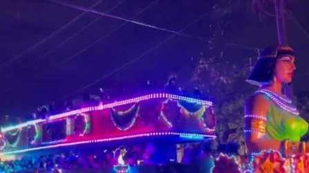 Woman injured after float runs over foot during parade