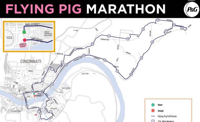 Flying Pig Marathon 2026 course changes: Here's what you need to know