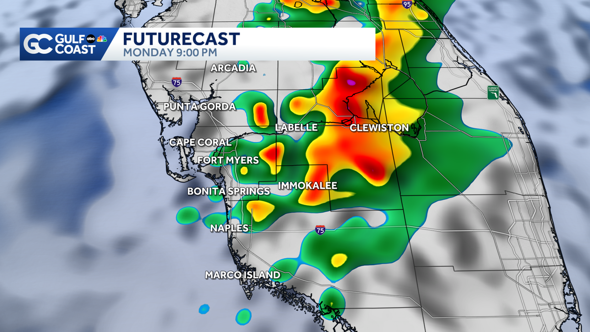 Soggy stretch for the Gulf Coast this week