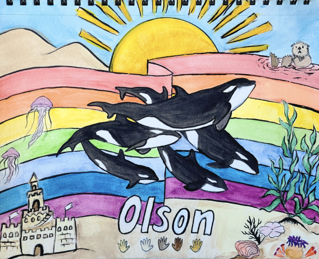 Olson Elementary in Marina unveils new school mural
