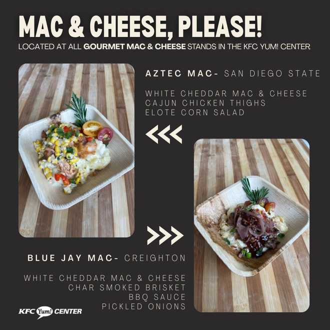 KFC Yum! Center serving up food items special to each NCAA team this ...