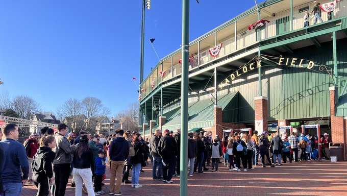 Fans were excited to be at the Portland Sea Dogs opening day