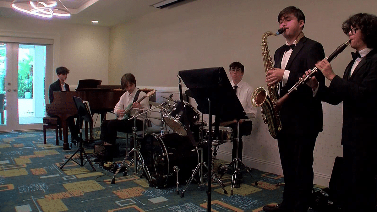 Students create "Generation Jazz" band to bring seniors joy