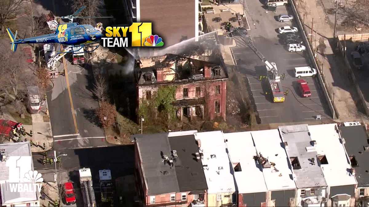 Firefighter injured in fire in west Baltimore
