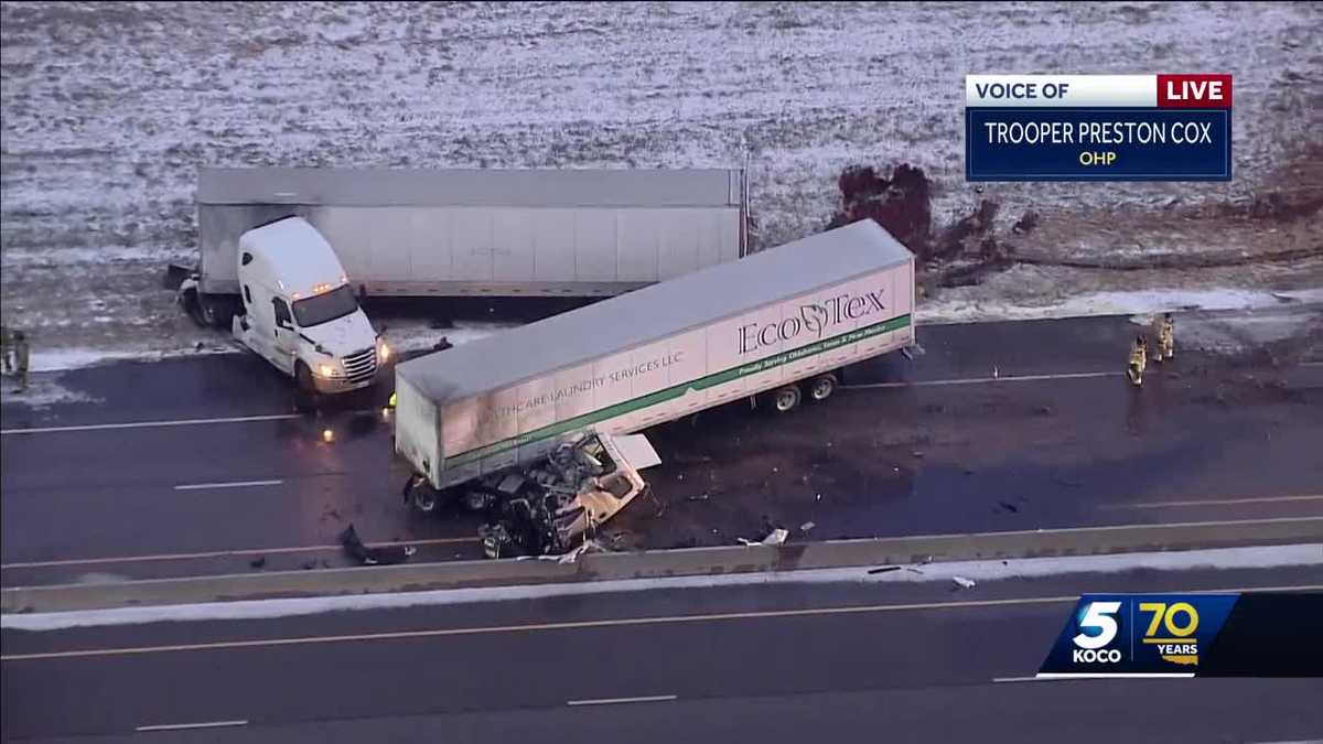 Crash involving 2 tractor-trailers shuts down WB Turner Turnpike