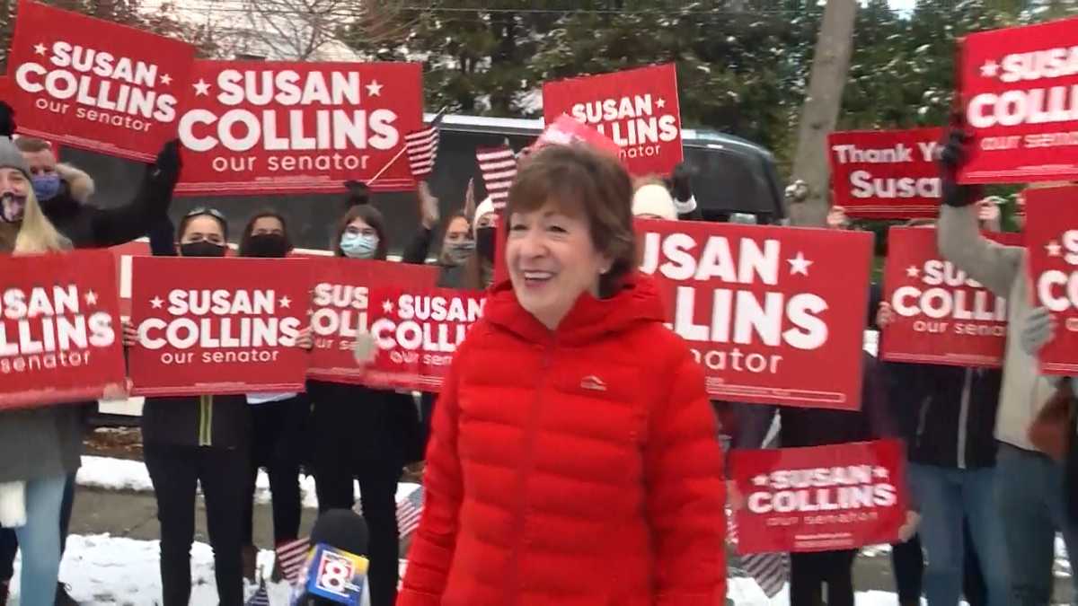 Republican Sen. Susan Collins declares victory in Maine