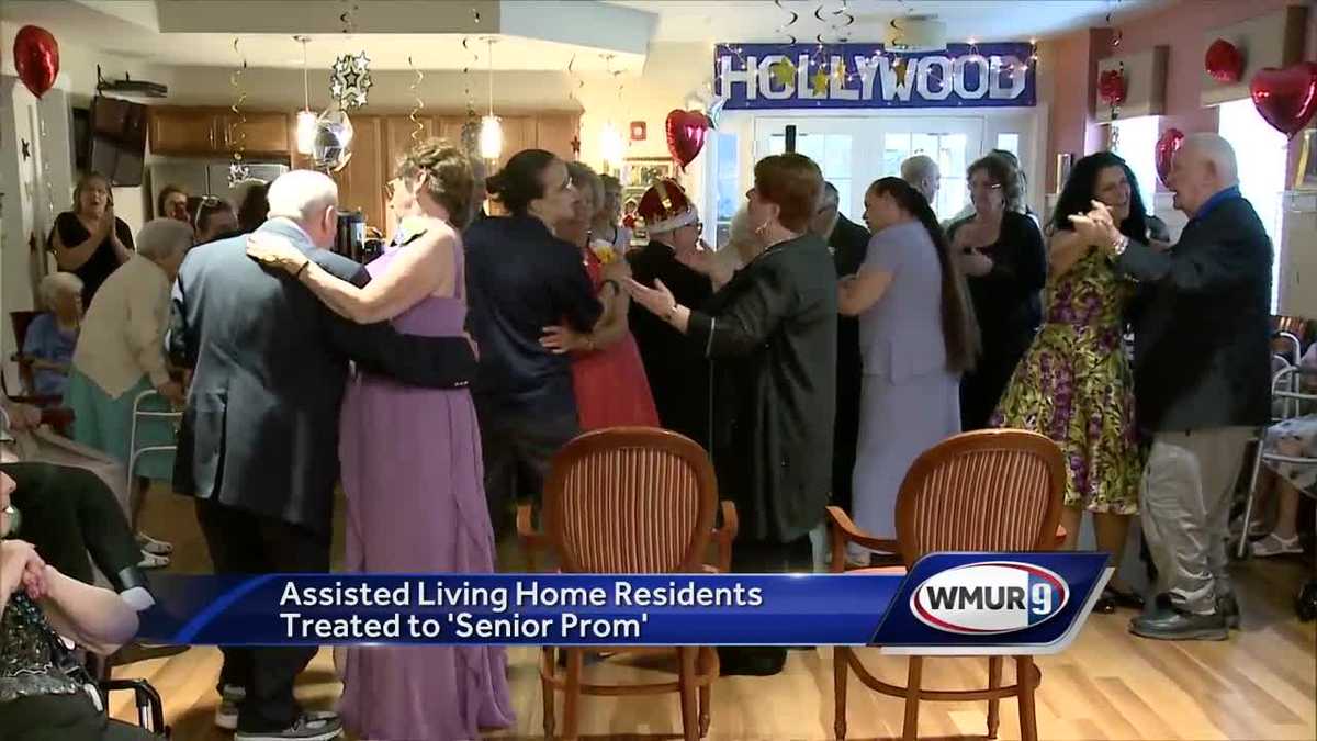 Assisted living home residents treated to 'senior' prom