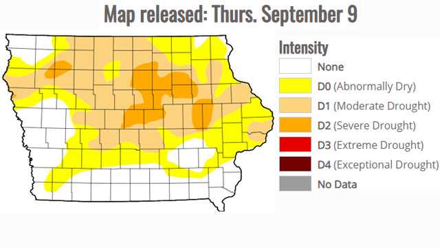 Iowa’s drought conditions show improvement