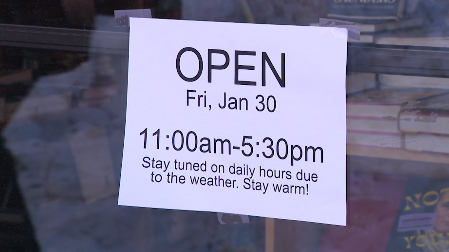 Local businesses show support for protest while staying open during ...