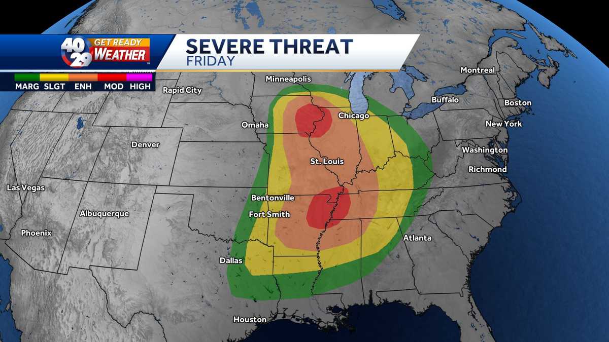 Severe weather possible tomorrow