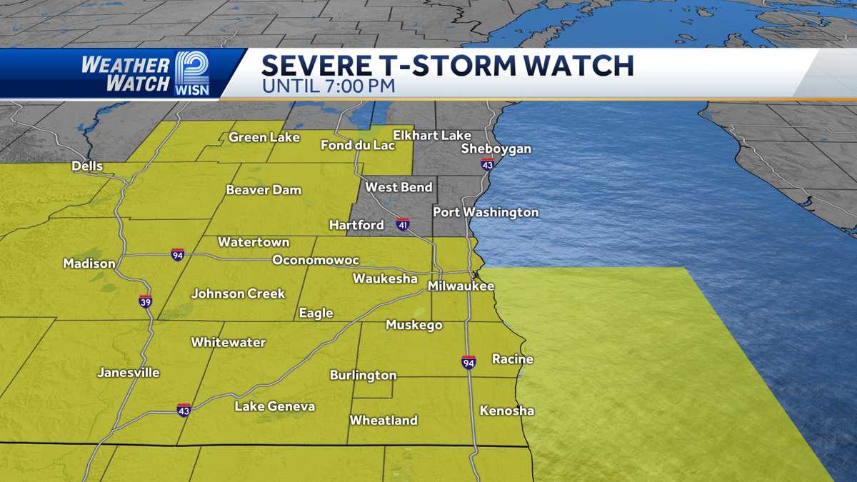 South Wisconsin under severe thunderstorm watch through Saturday
