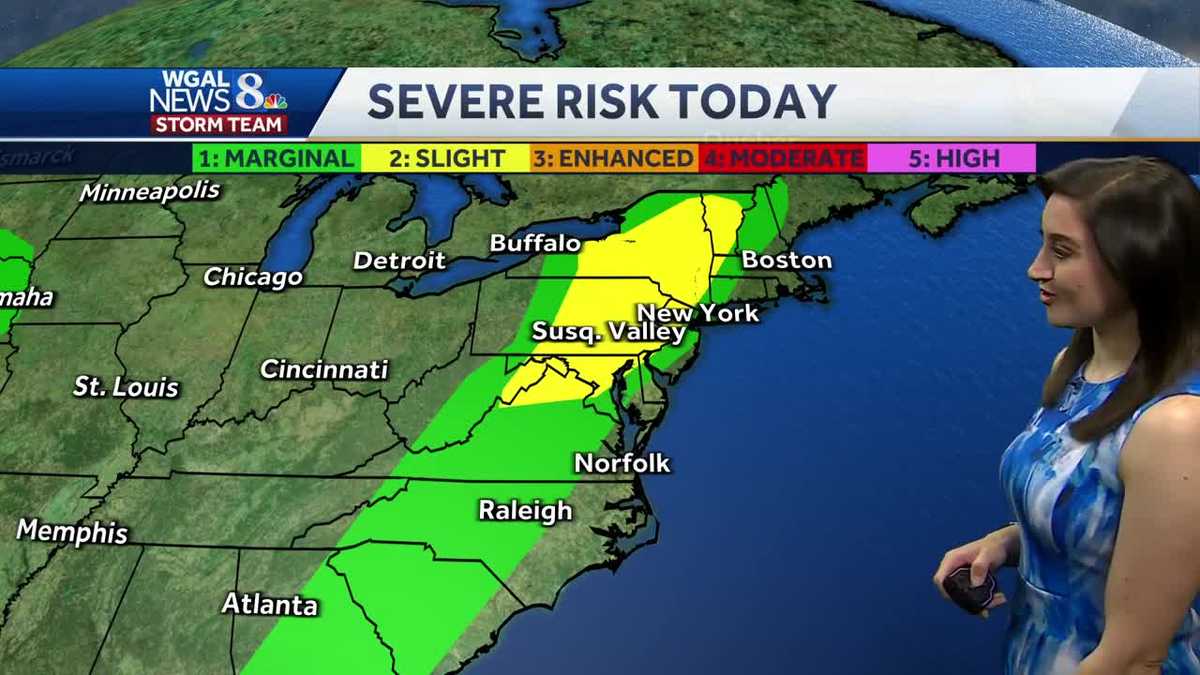 Severe storms in the forecast for much of Pennsylvania