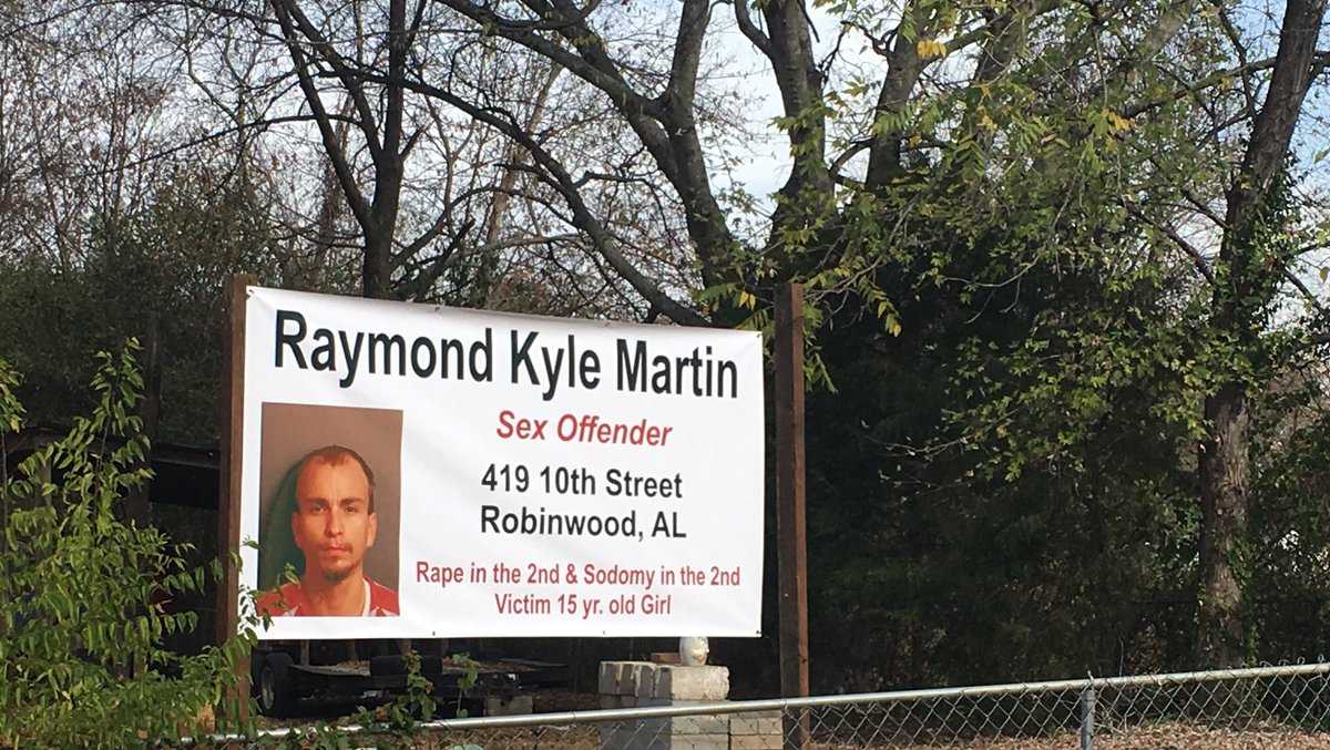 Robinwood Resident Erects Sign To Pressure Sex Offender To Move
